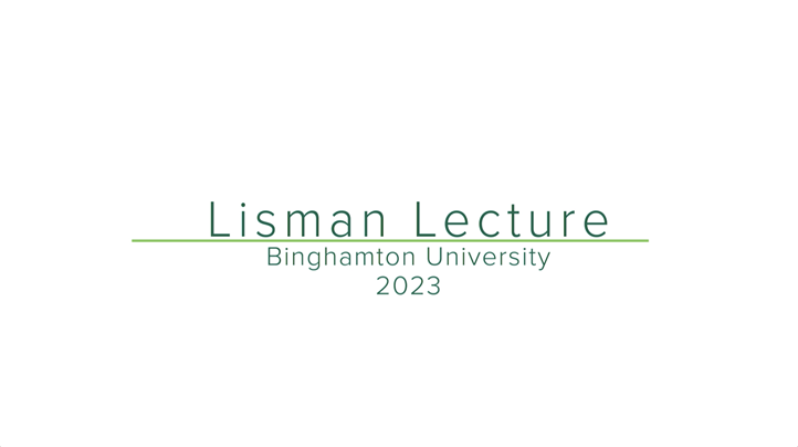 Lisman Lecture 4/28/23