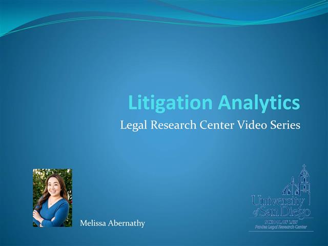 Litigation Analytics