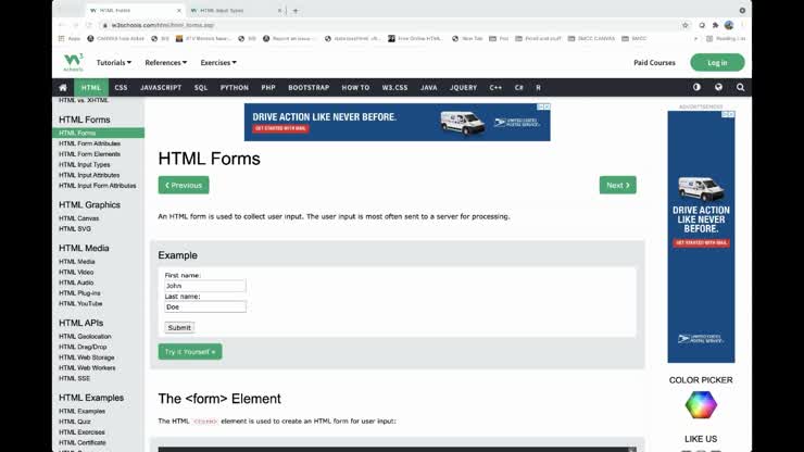 HTML Forms