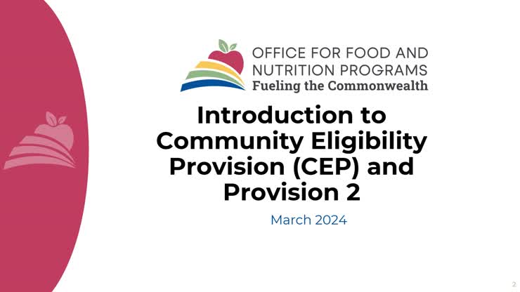 Introduction to CEP and Provision 2