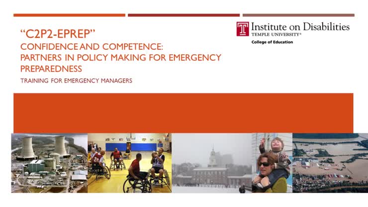 Emergency Planning with PWD: Module 3 - Accessible and Inclusive Education