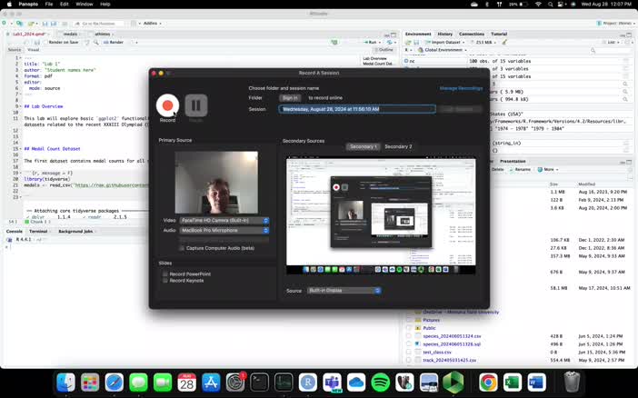 Code basics & data import
