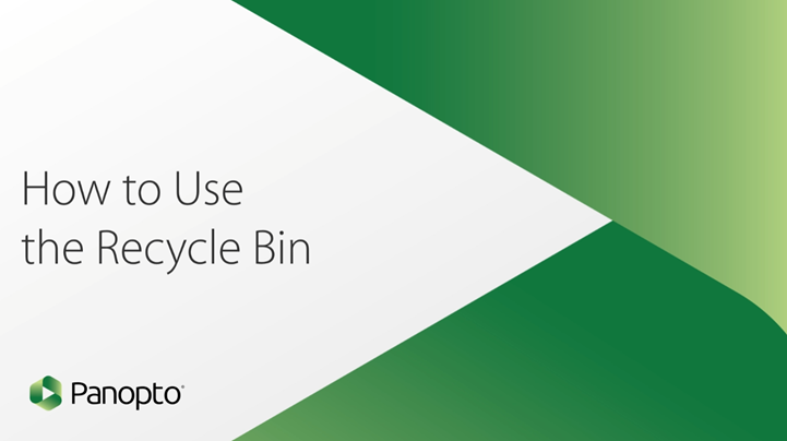 How to Use the Recycle Bin
