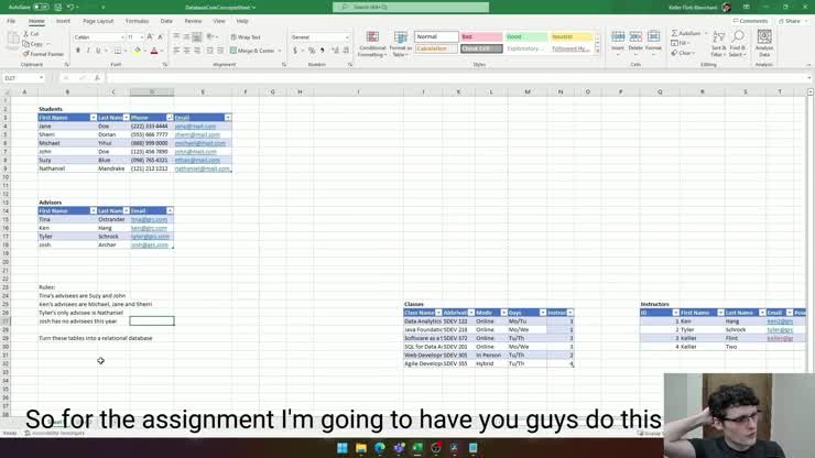 Practice - Relational Tables Assignment Overview