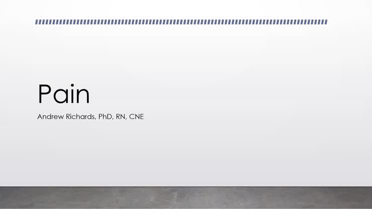 Pain Introduction Lecture Recording