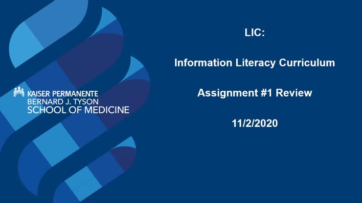 LIC-ILC Assignment #1 Review