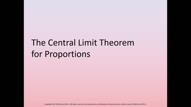 MAT 152 Central Limit Theorem for Proportions