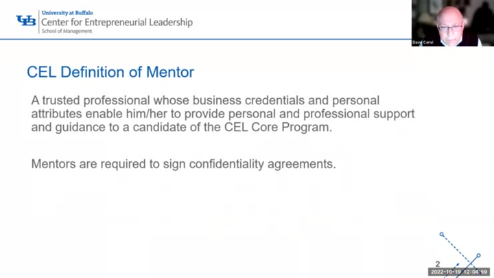 Core Mentor orientation