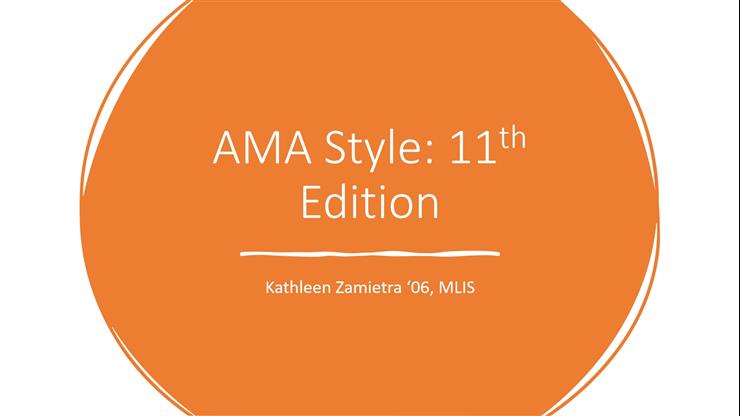 AMA Style 11th edition