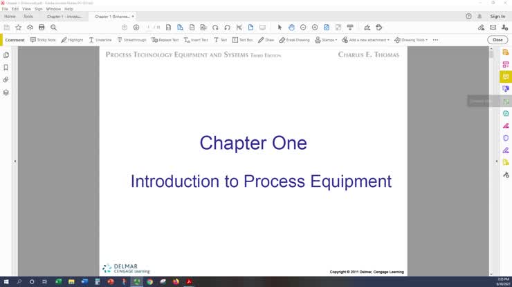 Chapter 1 Intro to Process Equipment