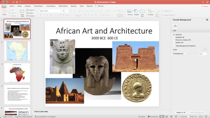 M7 Lecture 1: Early African Art 1