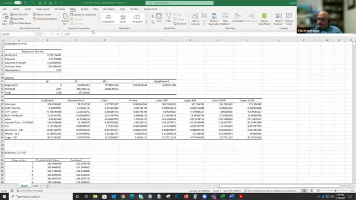 6 - Excel DSS Project - Regression analysis explained