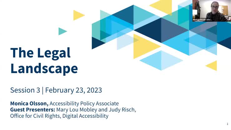 Session 3 The Legal Landscape in Higher Education