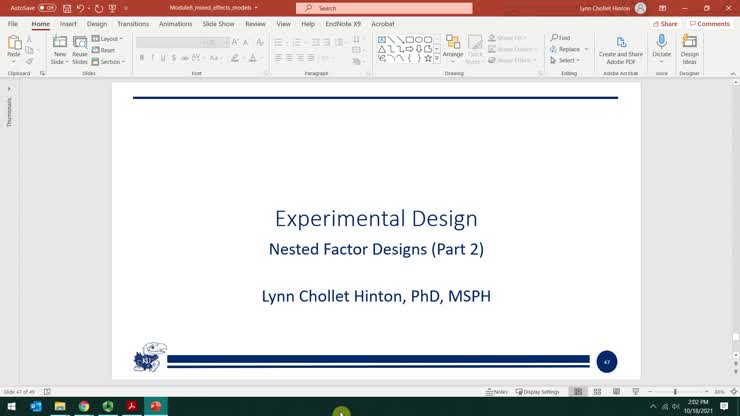06 Nested Factor Designs (Part 2)