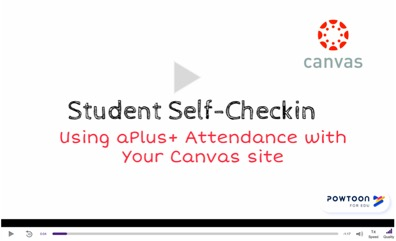 Using aPlus+ Attendance with Canvas