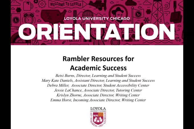 LUC Resource Webinar- Academic Success