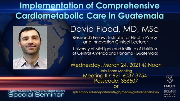 David Flood, MD, MSc