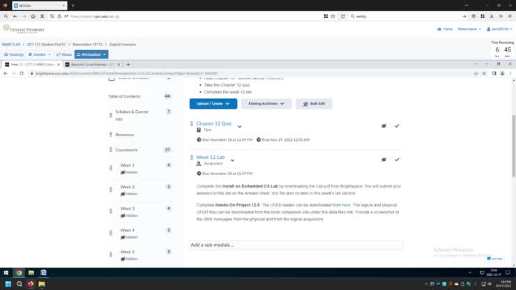 CCT121 Chapter 12 Labs