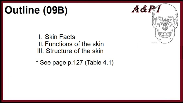(09B) Functions of skin; Structure of skin (Video)