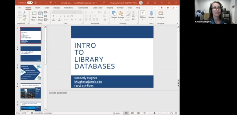 Library Databases Workshop