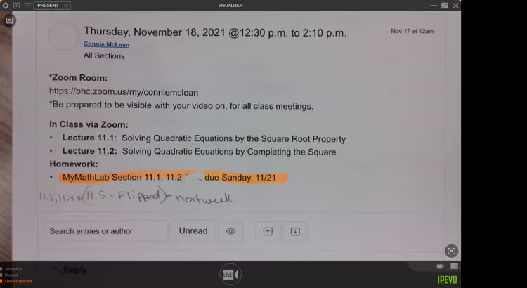 MATH 091-003 Lecture 11.1 & 11.2