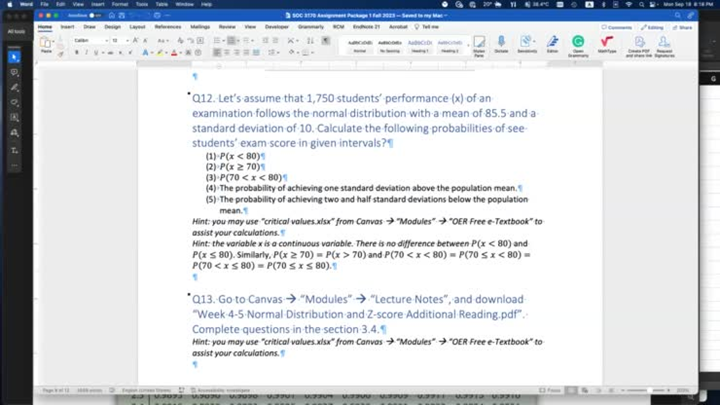 Week 5 Assignment Package 1 Question 12