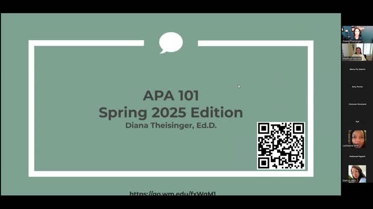 Spring 2025 SOE APA Workshop
