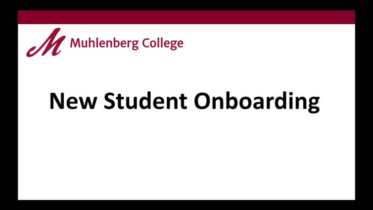 New Student Onboarding