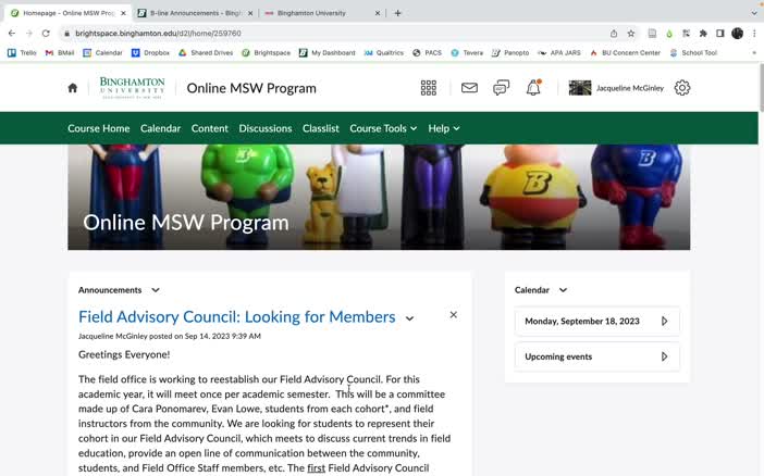 Online MSW Program - Fall 2023, Week #4 Video