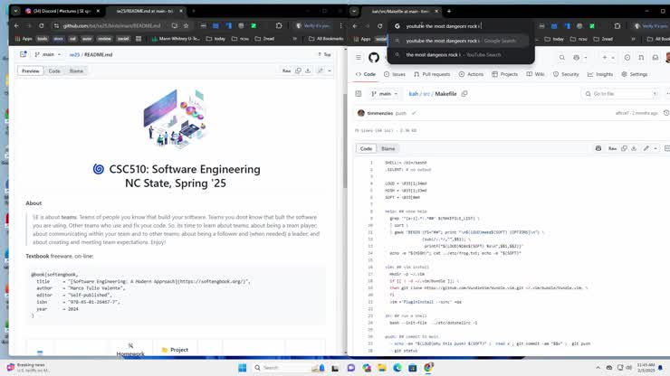 2025 Spring CSC 510 001 02/03/25