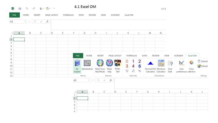 4.1 Excel OM