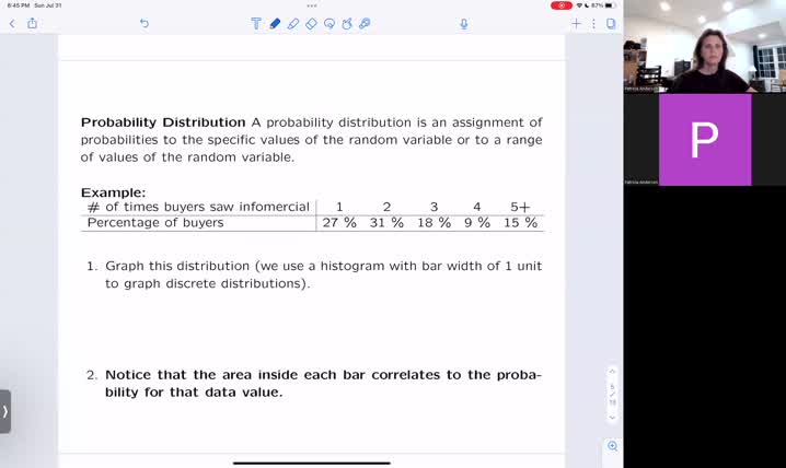02 Discrete Probability Distribution Graphs and Theory