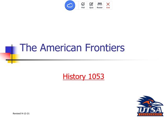 The American Frontiers, part 1