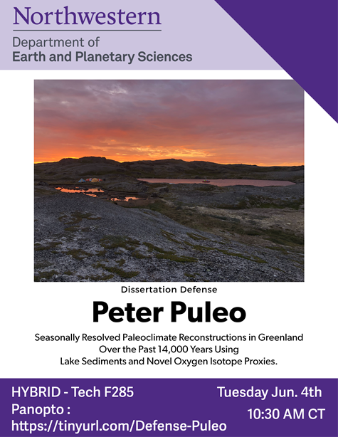 Dissertation Defense: Peter Puleo