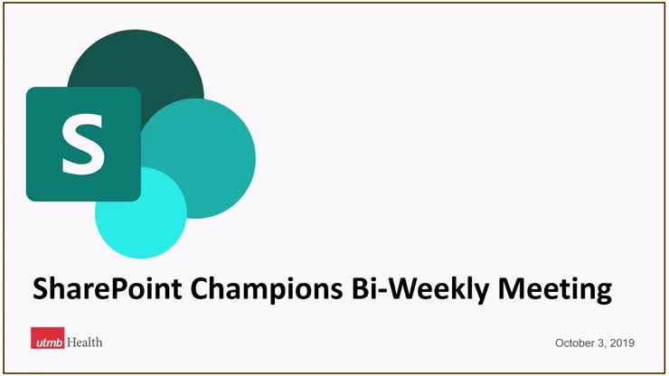 SharePoint Champions, Session 6 (Clip)