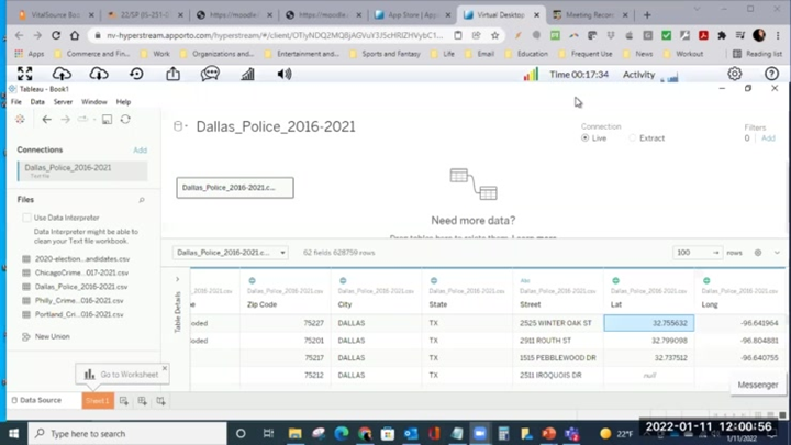 Quick tour of the Tableau environment