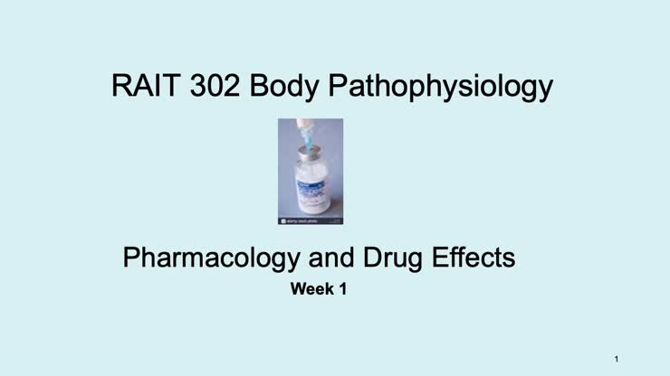 Mod Pharm Drug Effects Part 1 Lecture