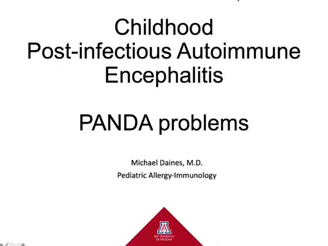 Daines-Childhood Post-infectious Autoimmune Encephalitis_PANDA Problems