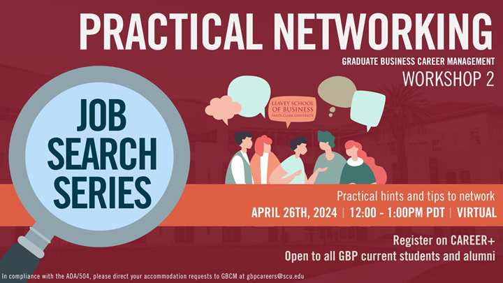 Job Search Series #2: Practical Networking