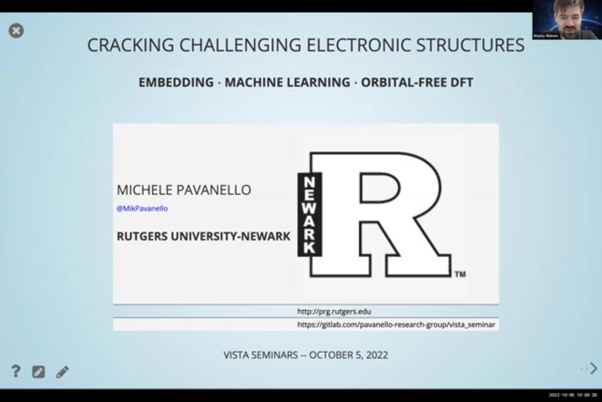 Seminar #42: Michele Pavanello and Jingqi Chen