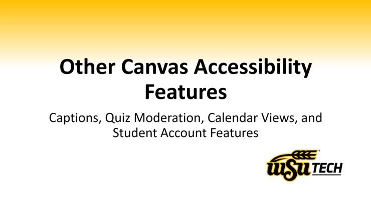 Other Canvas Accessibility Features