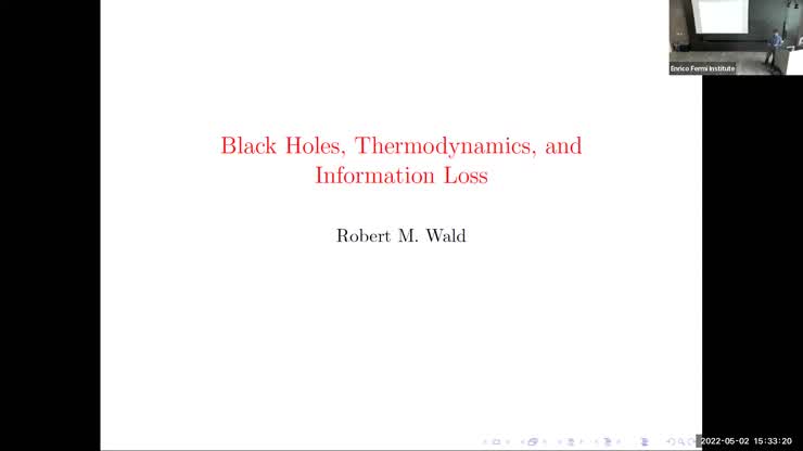 EFI Colloquium - Bob Wald, University of Chicago