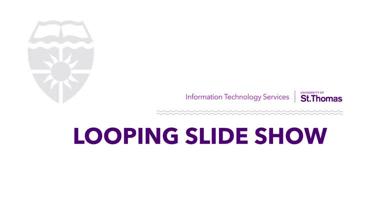 Creating a Looping Intro in a PowerPoint Presentation