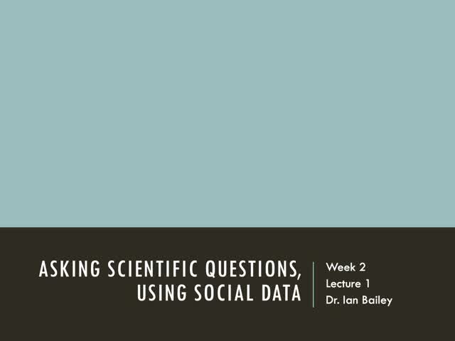 SOC 101_Lecture 2a_Sociological Methods