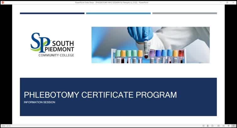 PHLEBOTOMY INFORMATION SESSION